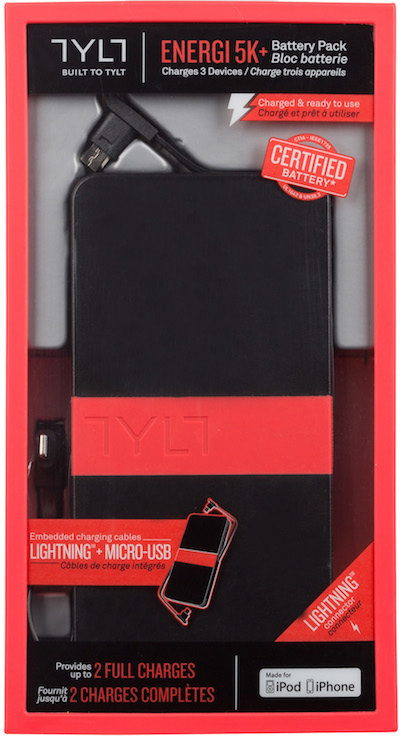 TYLT ENERGI 5K+ Battery Pack: Charging on the Go